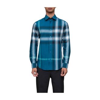 Burberry Claverdon Langarmhemd - - Shirts - Herren - Blau - XL