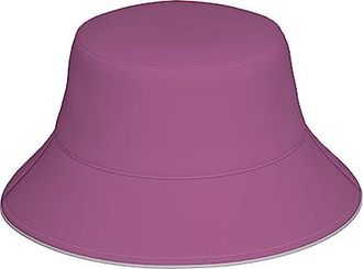 Generic Chapeau De Seau Image Rouge Raisin Uni Femme Chapeau De P&ecirc;cheur Respirant &Eacute;t&eacute; Bonnet Soleil, pour Plage, Chasse, Le Camping, 56-58cm