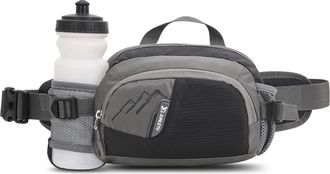 Lixada Outdoor-Sport-Gürteltasche mit Flaschenhalter, Bauchtasche für Damen und Herren, Atmungsaktiv Sport Hüfttasche für Radfahren, Laufen, Wandern, Maratho