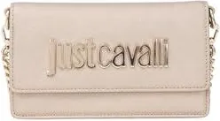Just Cavalli Pochette en platine pour femme avec logo, or, Taille unique