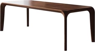 Generic Wohnzimmertische Walnuss Mittelalterlicher Stil Integrierte Zapfenverbindung Couchtisch Große Tischplatte Hohe Tragfähigkeit Abgerundete Kanten Stuben