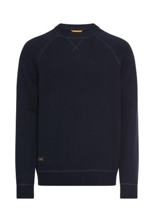 Camel Active Herren Strickpullover mit Rundhalsausschnitt Navyblau, Menswear-XXL