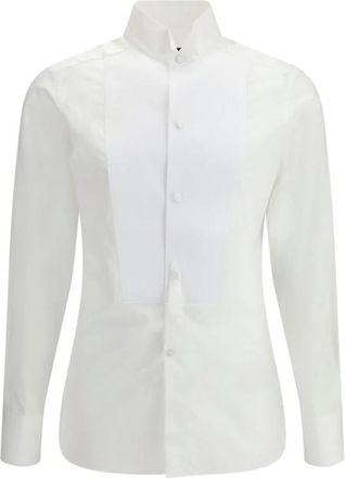 Tom Ford Homme, Chemises, Blanc, Taille: 2XL Chemise Cocktail en voile