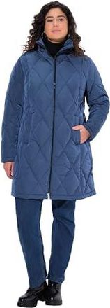 Ulla Popken Spezialist Hyprar Steppmantel Manteaux, Bleu Nuit, 50-52 Femmes