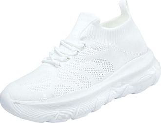 Generic Chaussures de marche pour femme - Chaussures de sport larges - Baskets l&eacute;g&egrave;res - En maille - Chaussures de randonn&eacute;e confortables - Chaussures d&eacute;contr