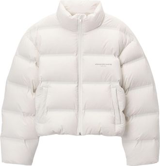 Alexander Wang Gefütterte Cropped-Jacke - Weiß