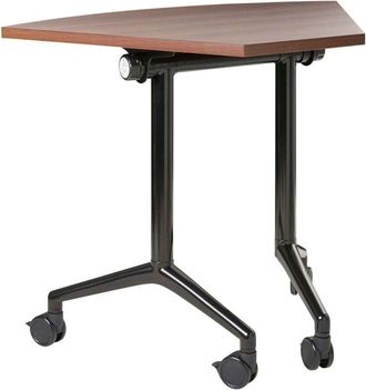 Beliani Klappbares Eck-Schreibtischmodul CAVI Dunkelbraun 90 cm 64 cm