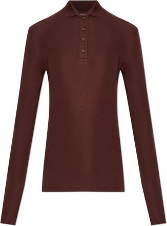 Entire studios Entire Studios, unisex, Tops, Brun, Taille: L Polo &agrave; manches longues