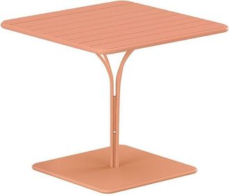 Vente-Unique Vente-unique - Table de jardin L.80 cm en m&eacute;tal - Orange clair - mirmande de mylia