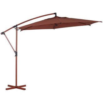 Hesperide Parasol d&eacute;port&eacute; rond Manoa 3m acajou - Hesp&eacute;ride