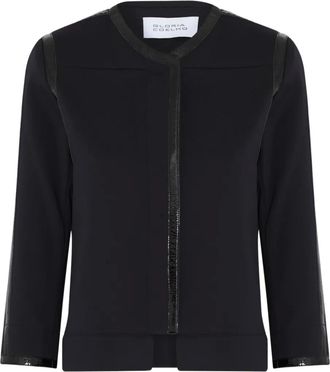 Gloria Coelho cropped panelled top - Schwarz