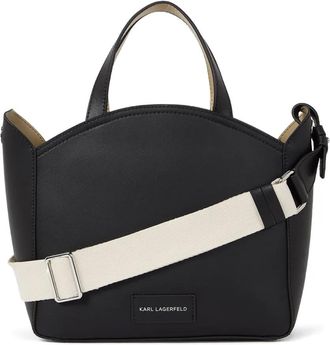 Karl Lagerfeld sac cabas K/Circle à logo perforé - Noir