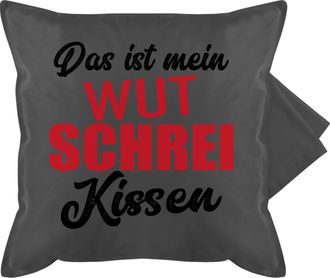 Shirtracer Kissenbezug - Statement - Das ist Mein Wut Schrei - 50 x 50 cm - Grau - schreikissen Statement-Kissen Statements schreien kuschelkissen wutkissen sofa