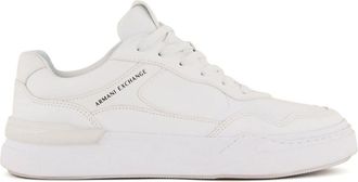 A|X Armani Exchange Sneakers mit Logo-Print - Weiß