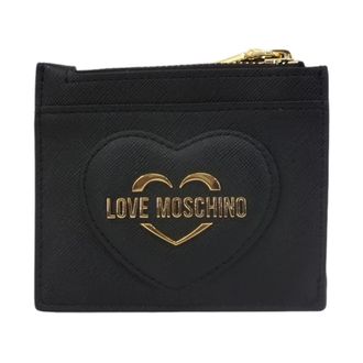 Love Moschino Zip-around Wallet - - Accessories - Damen - Schwarzk - ONE SIZE