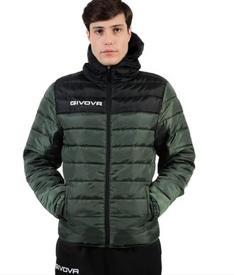 Givova Unisex Oslo Jacke Daunenjacke, Armeegr&uuml;n/Schwarz, S