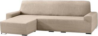 Eysa Aquiles elastisch Sofa überwurf Chaise Longue kurzer arm Links, frontalsicht, Farbe 00-Ecru, Polyester-Baumwolle, 43 x 37 x 14 cm