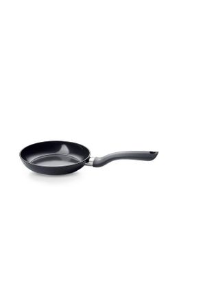 FISSLER Bratpfanne Fissler Essential, Schwarz, Metall, 1.1 L, rund, 8 cm, antihaftbeschichtet, Kochen, Pfannen, Bratpfannen