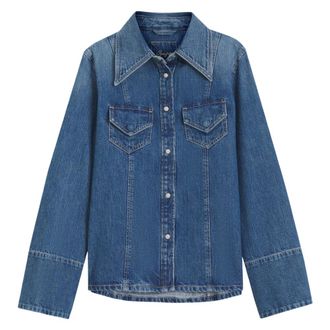 HUGO BOSS Slim-Fit-Bluse - - Blouses & Shirts - Damen - Blau - L