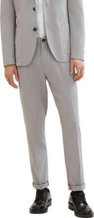 Tom Tailor Herren Regular Fit Basic Performance Chino Hose, 35224 - Light Grey White Houndstooth, 38/34