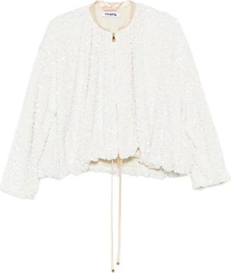 Vivetta Vivetta, Femme, Vestes, Blanc, Taille: 38 FR Bomber Jacket