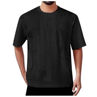 Generic T-shirt homme tendance batik europ&eacute;enne pour homme, d&eacute;contract&eacute;, d&eacute;contract&eacute;, confortable, commerce ext&eacute;rieur, sport, col rond, t-shirt &agrave; manches cour