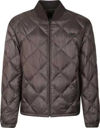Prada Piumino Jacke - - Jackets - Herren - Braun - M