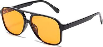 Generic Lunettes De Soleil Dext&eacute;rieur &Agrave; Grande Monture For Hommes, Conduite For Femmes, Vacances(Yellow)