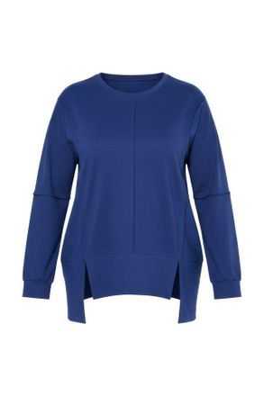 Angel Of Style Sweatshirt Sweatshirt Loose Fit Ziern&auml;hte Saum-CutOut
