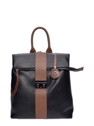 Luisa Vannini Zweifarbig Rindsledertasche