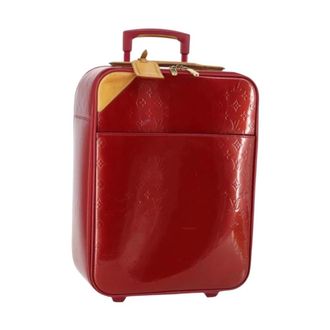 Louis Vuitton unisex, Pre-owned, Rouge, Taille: ONE Size Pre-owned Vintage Valise &agrave; roulettes Monogramme en relief