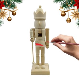 Generic Nussknacker-Figuren: Miniaturmodell aus Holz, 14 cm, Weihnachtsdekoration, Weihnachtsdekoration f&uuml;r Kaminregale, Schlafzimmer