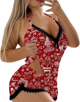 Generic Pyjama Femme &Eacute;t&eacute; Pyjama Deux pi&egrave;ces en Satin Ensemble d&eacute;t&eacute; Facile dentretien Satin V&ecirc;tement De Nuit Femme Sexy Pyjamas Ensembles Doux Ensemble De Haut