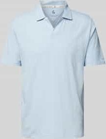 Colours & Sons Slim Fit Poloshirt aus Baumwoll-Leinen-Mix