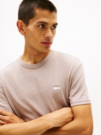 Tommy Jeans T-Shirt TJM REG BADGE Rundhals, Jersey, meliert, regular fit