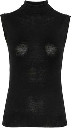 Sportmax Femme, Pulls, Noir, Taille: 38 FR Pull sans manches Eschimo