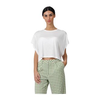 Dondup L&auml;ssiges Baumwoll-T-Shirt f&uuml;r M&auml;nner - - Tops - Damen - Wei&szlig; - XS