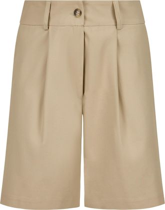 Nicowa Bermuda-Shorts CARIWA, das Model ist 1,75 cm gro&szlig; und tr&auml;gt Gr&ouml;&szlig;e 34