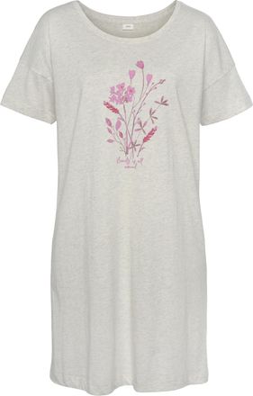 s.Oliver Schlafshirt in grau meliert