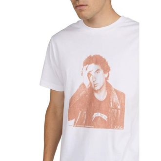A.P.C. T-shirt droit &agrave; motif en coton