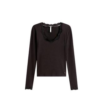 Tommy Hilfiger Top moulant &agrave; d&eacute;colett&eacute; en dentelle