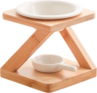 SOLUSTRE Keramik Duftlampe Teelicht Aromalampe mit Elegantem Design Langlebig und Vielseitig für Schlafzimmer Yoga Hotel Aromatherapie Wachs und Öl Dekorativer