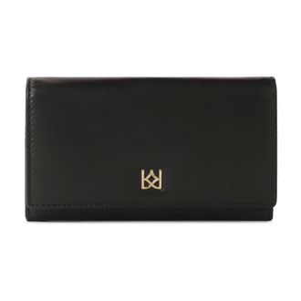 Kazar Elegante schwarze Brieftasche aus echtem Leder - - Accessories - Damen - Schwarzk - ONE SIZE