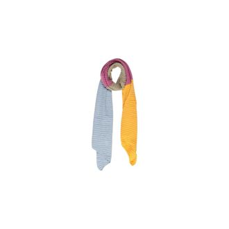 Pieces Gelber Rippstrick-Schal - - Accessories - Damen - Gelb - ONE SIZE
