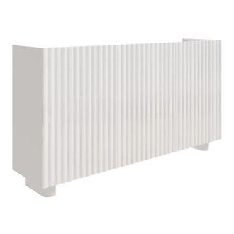 Selsey Selsey FIORRA - Buffet 3 portes - blanc brillant - 144 cm
