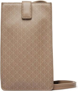Calvin Klein Handytasche Emblem Aop Phone Crossbody LV04F1115G Braun