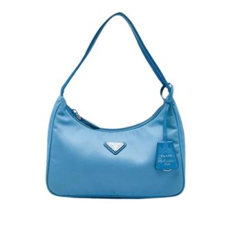 Prada Sac bandouli&egrave;re en nylon Pre-owned - Femme - Pre-owned - Bleu - Taille: ONE Size