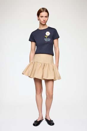 Ganni Warm Sand Rock aus Baumwolle in beige Bio-Baumwolle - Gr&ouml;&szlig;e 34