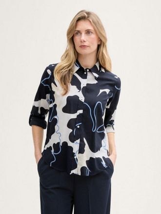 Tom Tailor Langarmbluse Blusen & Shirts Bluse mit Muster