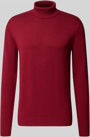Christian Berg Regular Fit Strickpullover aus Baumwoll-Woll-Mix mit Rollkragen